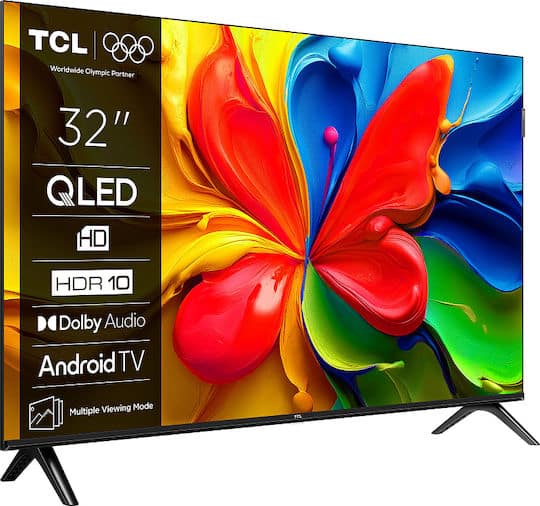 TCL Smart Τηλεόραση 32" HD Ready QLED S4K HDR (2025) 32S4K - Electrospace